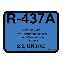 R437A M049 UN3163 Refrigerant Labels 10 pack | Refrigerative Supply