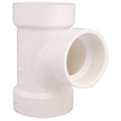 IPEX System 636 PVC 2" Hub X 2" Hub X 1-1/2" Hub Reducer Tee | 196056 ...