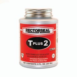 Rectorseal T Plus 2 Pipe Thread Sealant | 1/2 Pint Brush-Top | 23551 ...