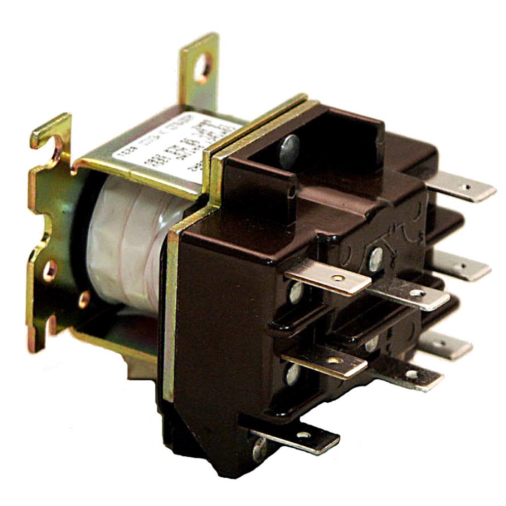 R-Line 24VAC DPDT HVAC Heavy Duty Switching Relay with 1/4" Quick ...