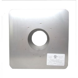 NovaVent 4" X 5" to 10" Adjustable Stainless Steel Wall Thimble ...