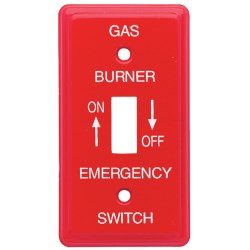 Diversitech Gas Burner Emergency Switch Cover Plate | 4-1/2" X 2-3/4 ...