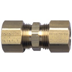 1/2" X 1/2" OD Brass Compression Union Coupling | 62-8 | Refrigerative ...