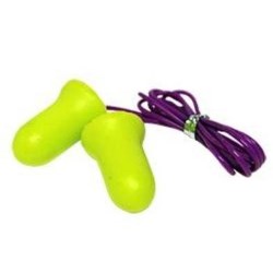 Degil Bell Shaped Disposable Ear Plugs | Corded | Lime Green | NRR 27 ...