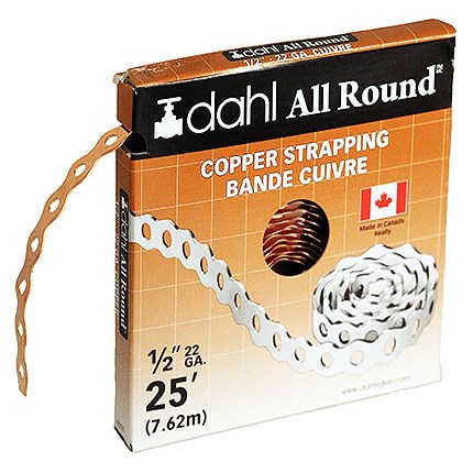 22 Gauge 1/2" X 25' Copper All Round Strapping | 9050 | Refrigerative ...