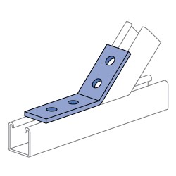 Unistrut 4 Hole 30 Degree Angle Bracket | GF2263 | Refrigerative Supply