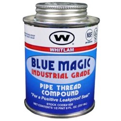 Whitlam Blue Magic Industrial Grade Pipe Thread Compound | 1/2 Pint ...
