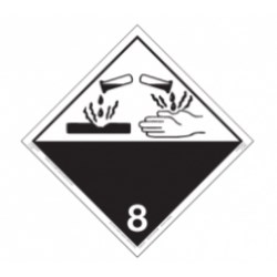 Corrosive Hazmat Label | Refrigerative Supply