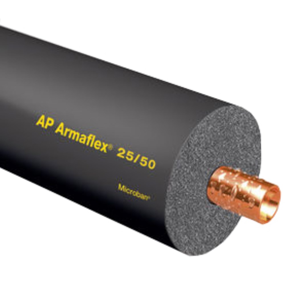 ArmaFlex 5" IPS X 1" Wall X 6' Flexible Black Tube Insulation ...